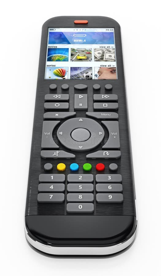 Generic Modern Smart TV Remote Control with Color Display. 3D ...