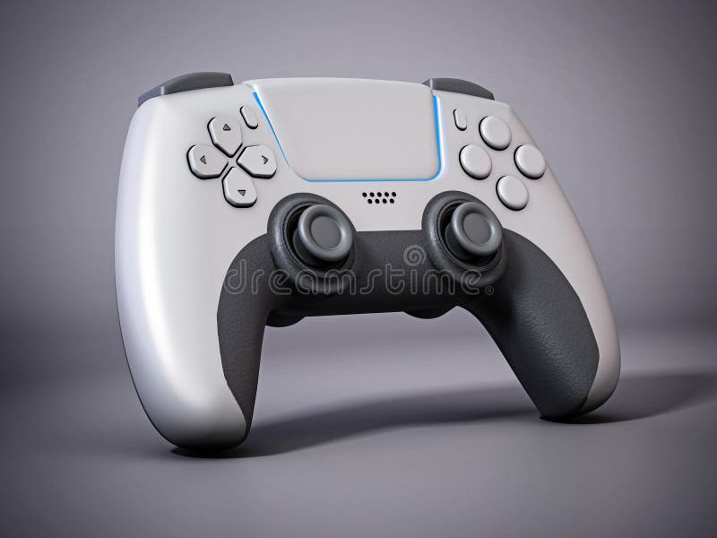 Generic Next Gen Video Game Controller. 3D Illustration Stock ...