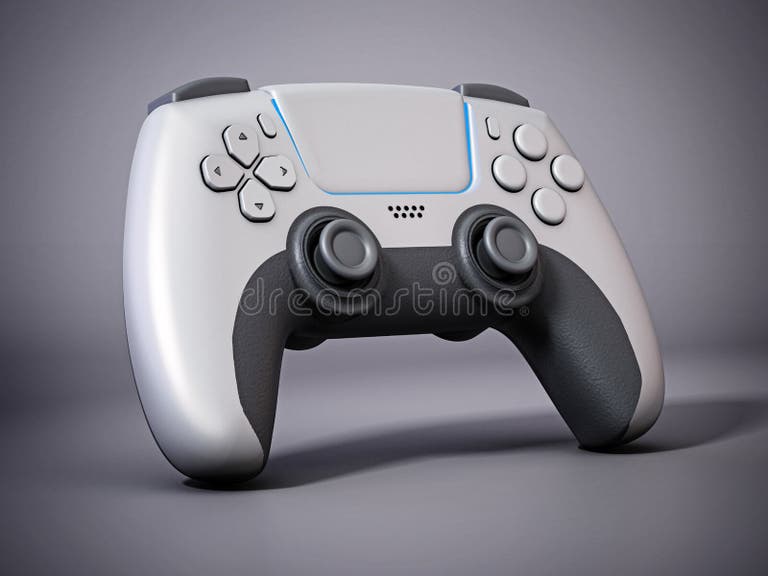 Generic Next Gen Video Game Controller. 3D Illustration Stock ...
