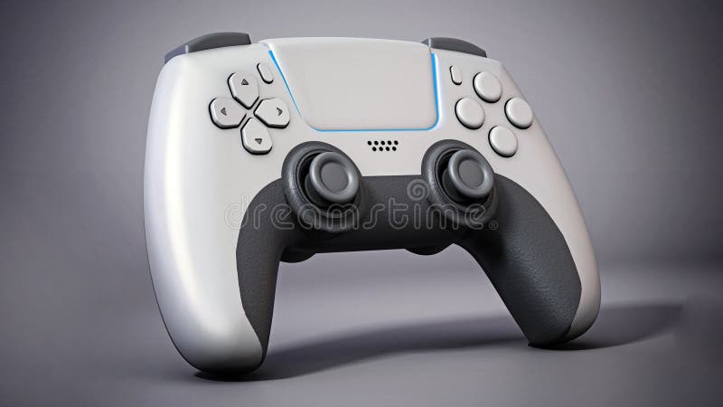 Generic Next Gen Video Game Controller. 3D Illustration Stock ...