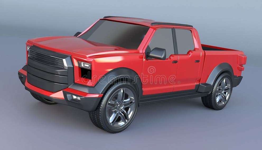 Generic Pickup Truck Concept Stock Illustration - Illustration of ...