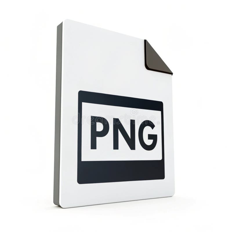 Generic PNG File Isolated on White Background Stock Illustration ...