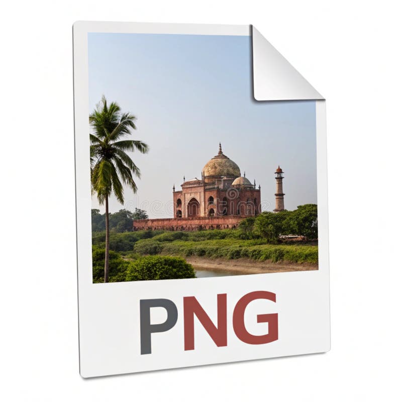 Generic PNG File Isolated on White Background Stock Illustration ...