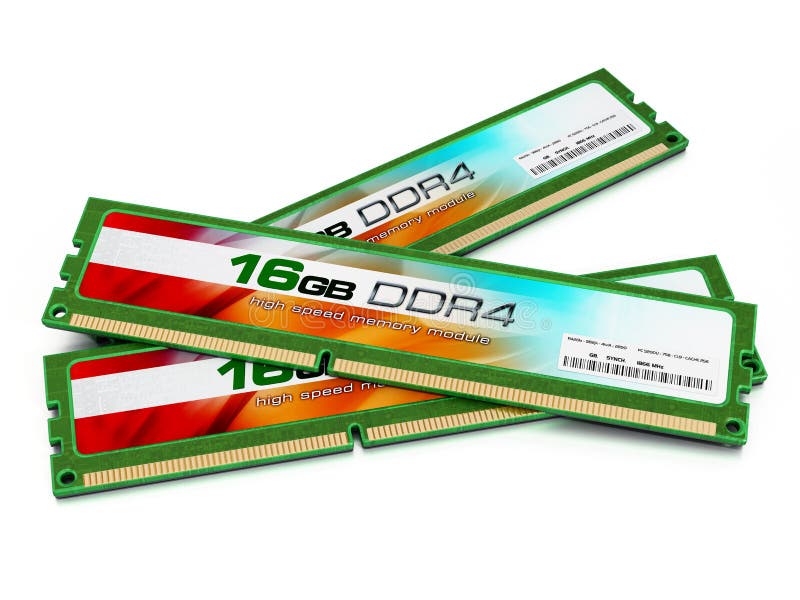 Generic RAM modules stock illustration. Illustration of hardware - 68829578