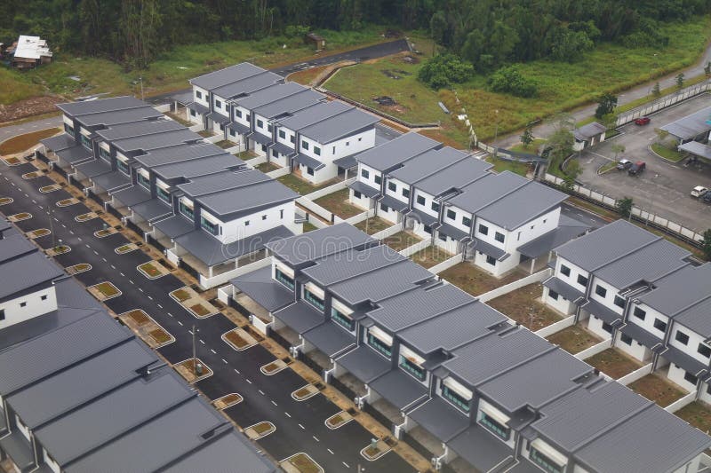 Generic Real Estate Development in Malaysia Stock Photo - Image of town ...