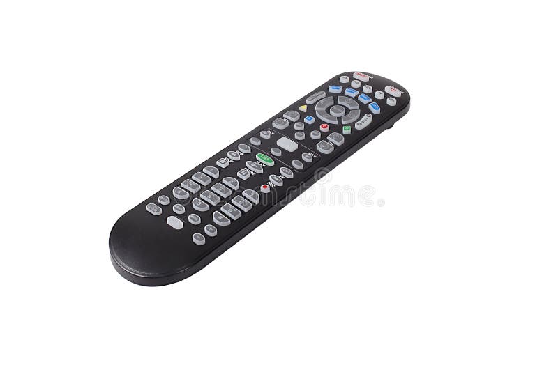 Generic TV Remote on a Reflective Surface Stock Photo - Image of ...
