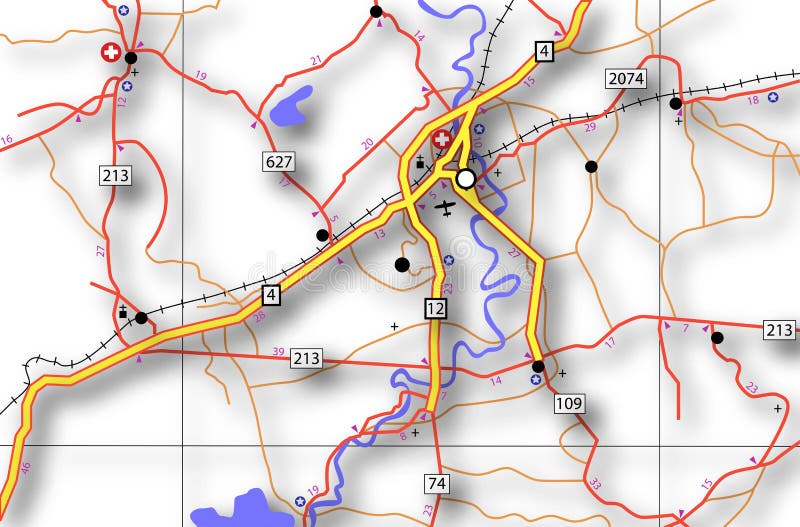 Generic roadmap stock illustration. Illustration of direction - 14261907