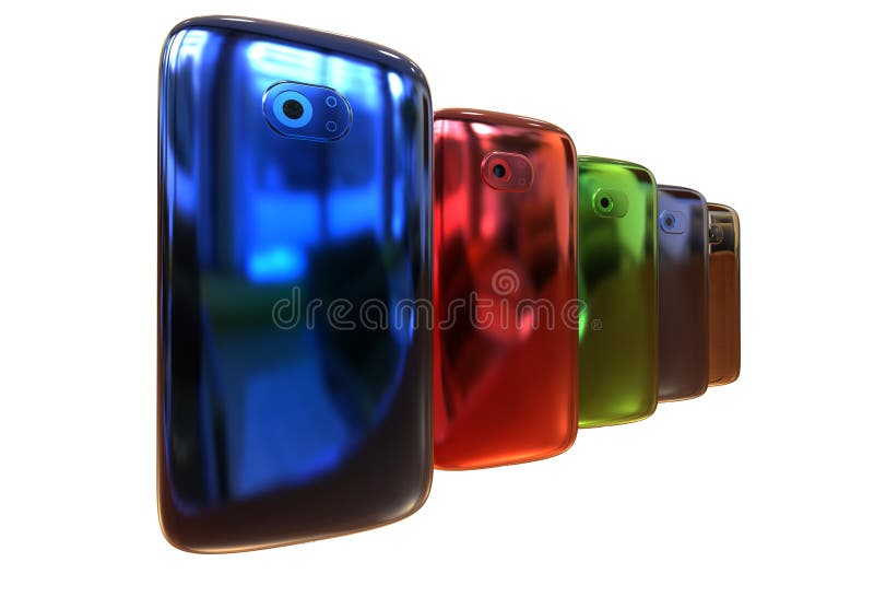 Generic smartphones stock illustration. Illustration of stack - 27623520