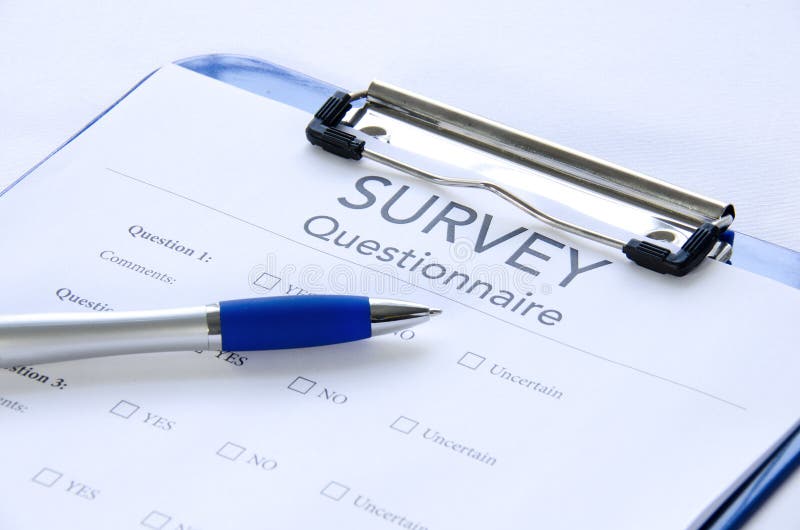 Online Survey Questionnaire Poll Test Stock Image - Image of ...