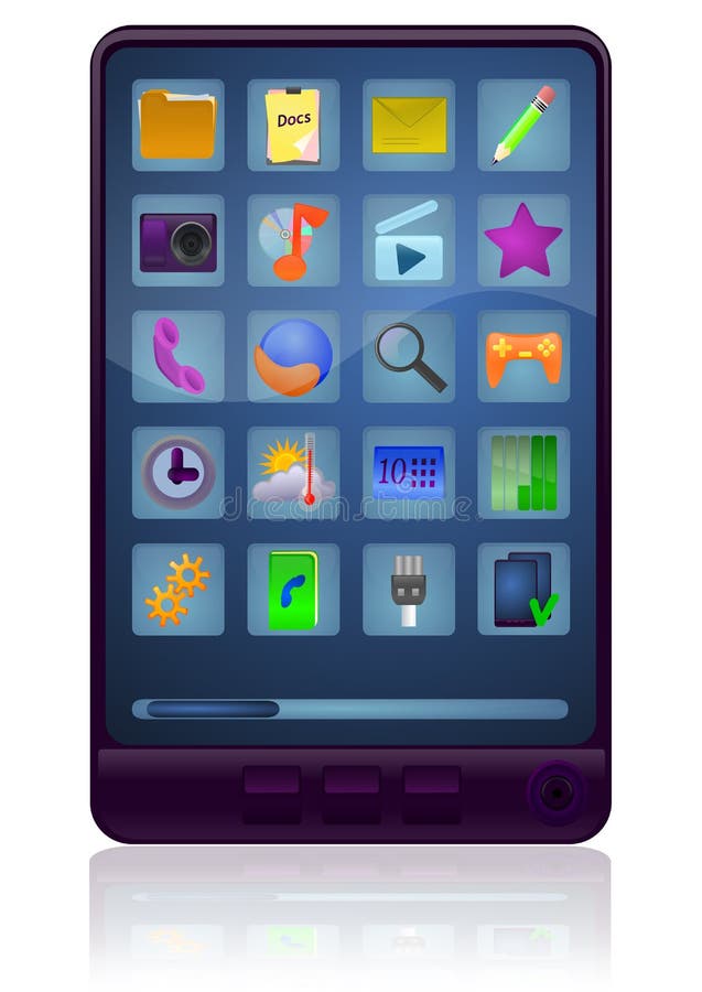 Generic Tablet PC stock vector. Illustration of ebook - 15033687