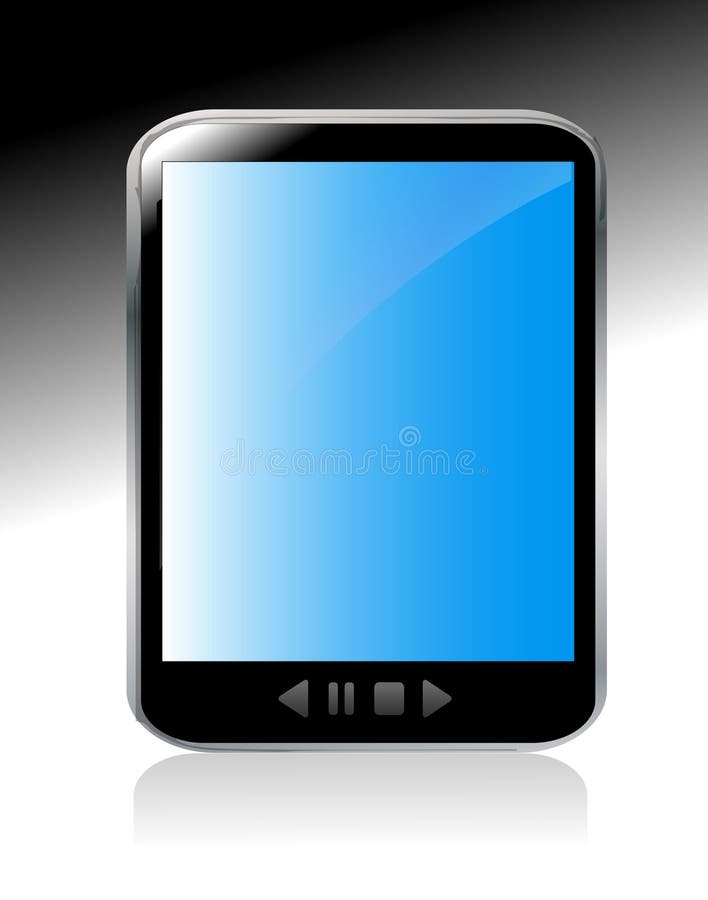 Generic tablet pc stock vector. Illustration of tablet - 25076649