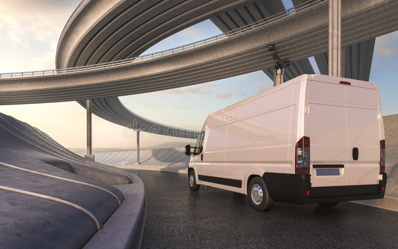 3D Rendering of Generic Transportation Concept Stock Illustration ...