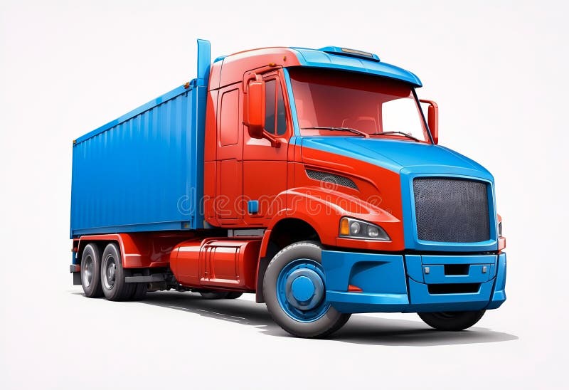 A Generic Truck Technical Drawing Style. Ideal for Logistics ...