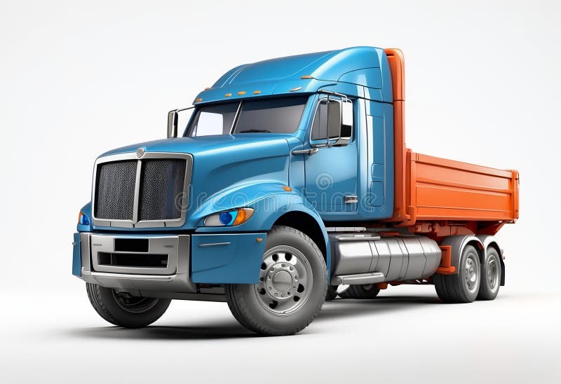 A Generic Truck Technical Drawing Style. Ideal for Logistics ...