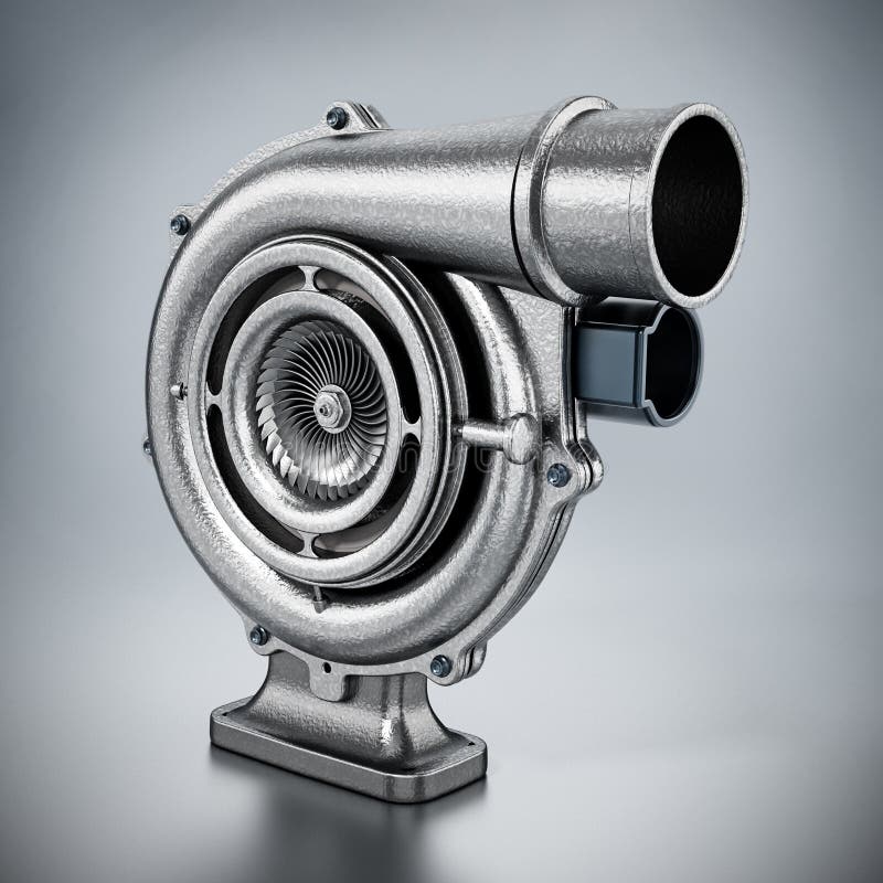 Generic Turbo Detail with Depth of Field Effect. 3D Illustration Stock ...