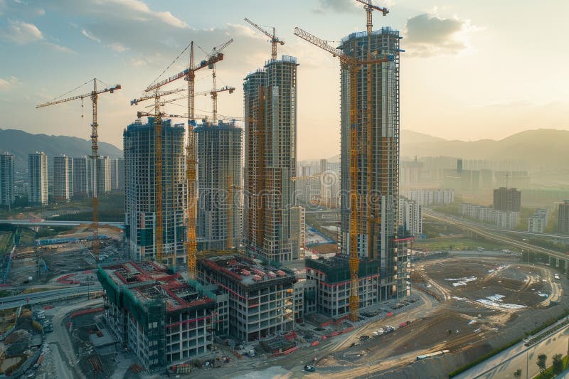 Generic Under Construction Site for Real Estate Investment in Mega ...