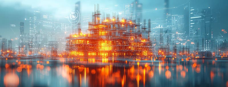 This is a Generic Under Construction Site that Shows a Massive Complex ...