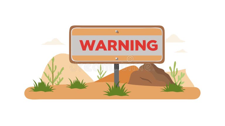 Generic Warning Sign: Caution for General Hazards Ahead, Vector Design ...