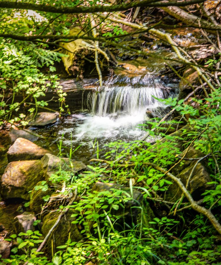 Generic Water Fall Downriver from Sable Falls Main Flow Stock Image ...