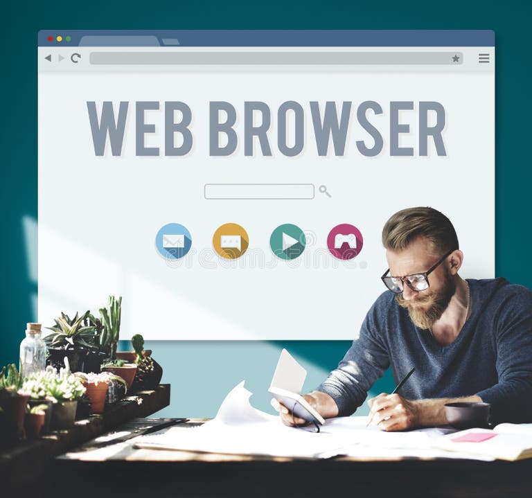 Generic Web Browser Online Page Concept Stock Image - Image of concept ...