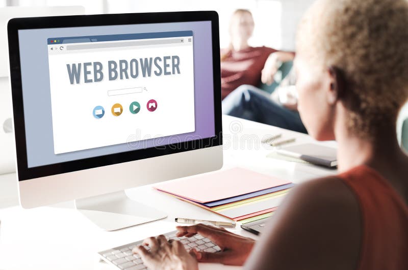 Generic Web Browser Online Page Concept Stock Photo - Image of digital ...