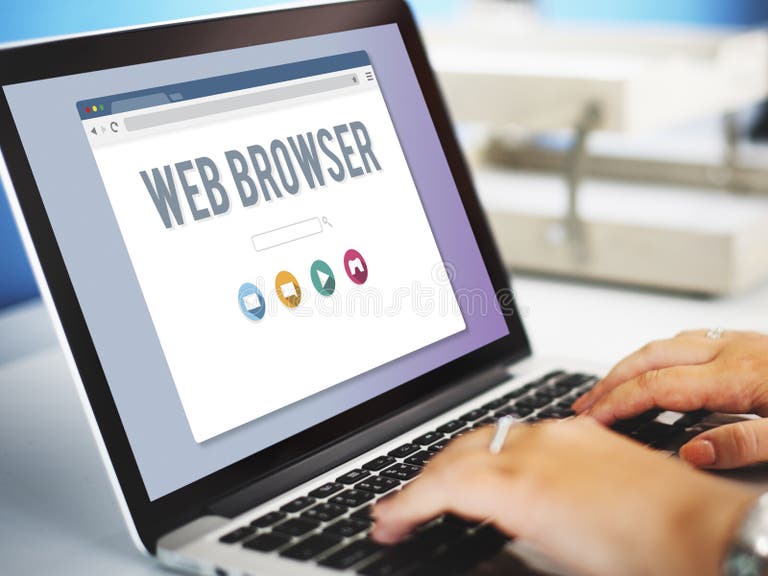 Generic Web Browser Online Page Concept Stock Image - Image of browser ...