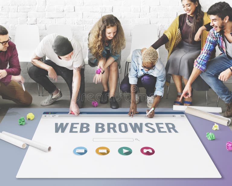 Generic Web Browser Online Page Concept Stock Image - Image of discuss ...
