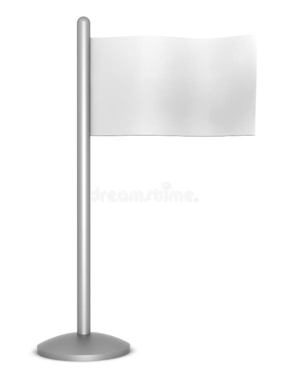 Generic white Flag stock illustration. Illustration of wind - 19826722