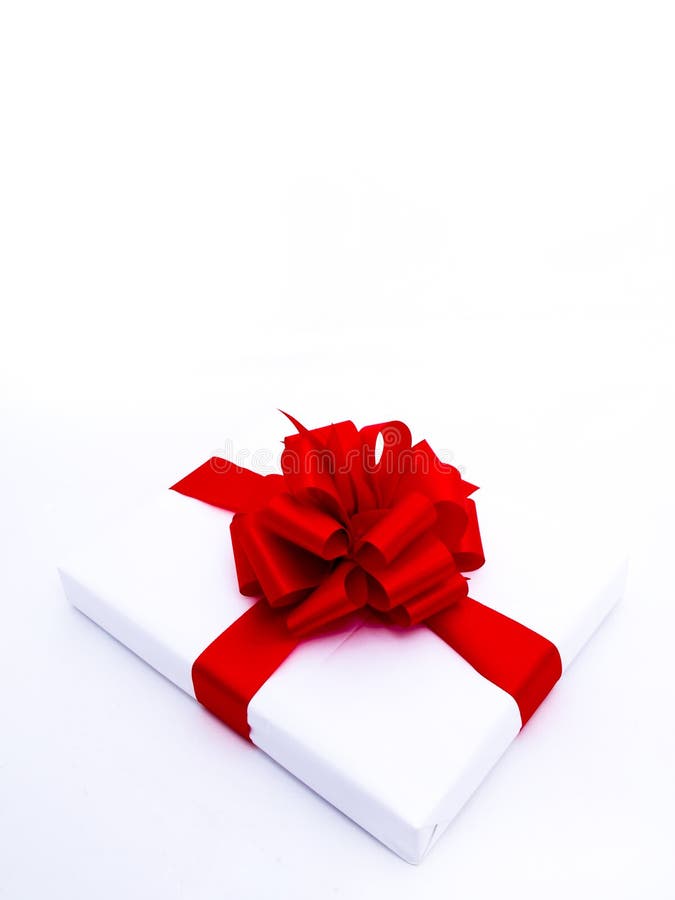 Generic White Gift on White Background 2 Stock Image - Image of gift ...