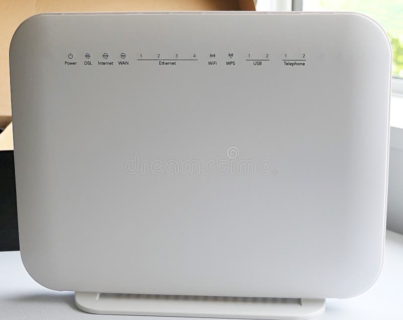 Generic Wifi Router for Fast Internet Broadband Connection Stock Image ...