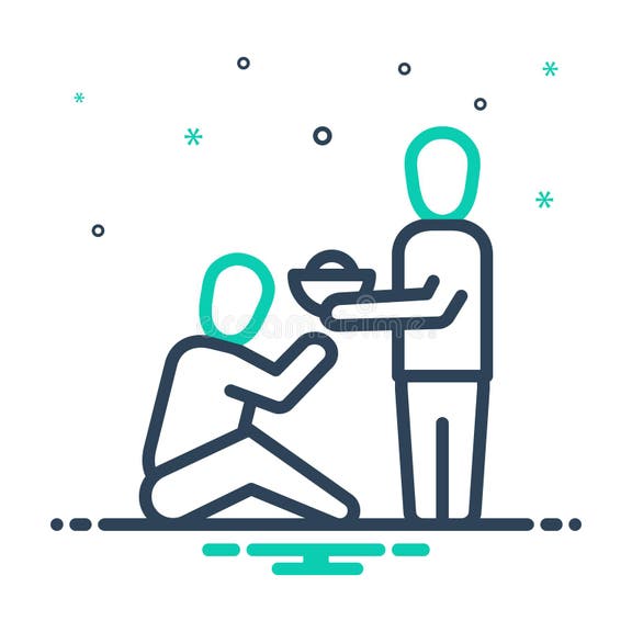 Mix Icon for Generous, Liberal and Freehanded Stock Vector ...