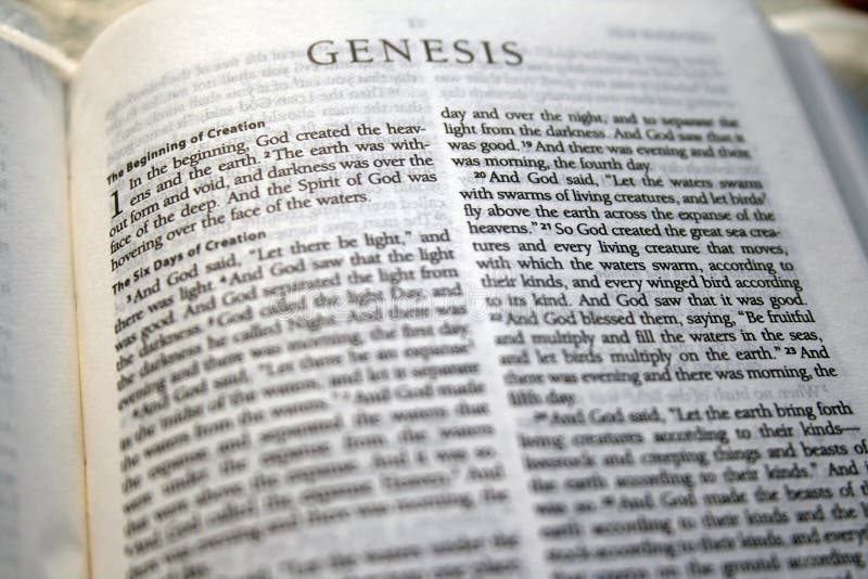 Genesis 1 Bible Verse Stock Images - Image: 7577874