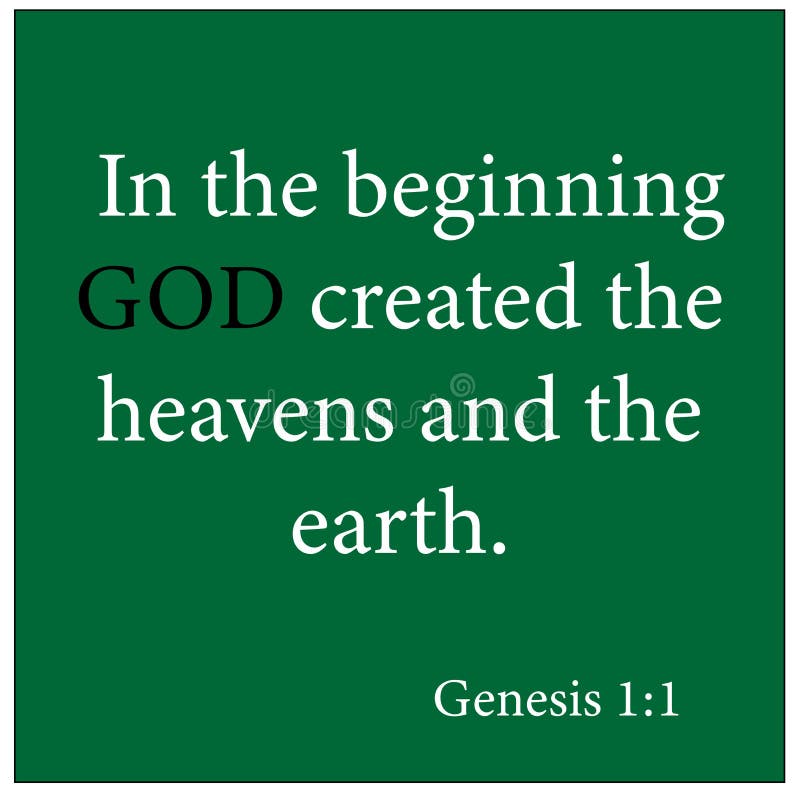 Beginning God Created Stock Illustrations – 32 Beginning God Created ...