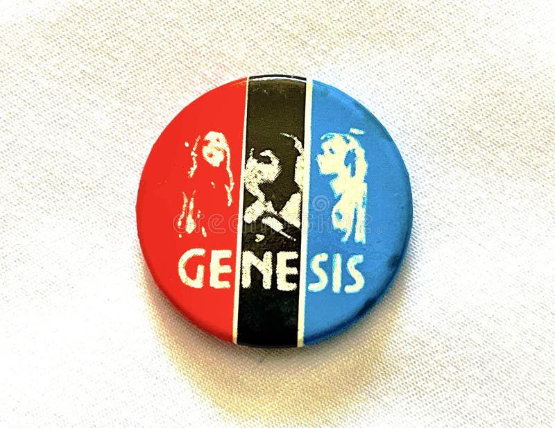 Genesis pin button editorial photo. Image of symbol - 350157361