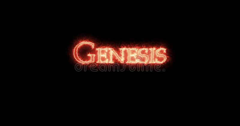 Genesis Written with Fire. Loop Stock Video - Video of band, culture ...
