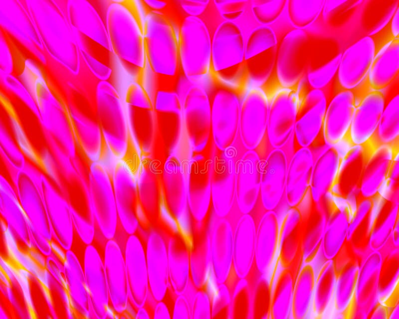 Genetic Art Column of Discs Magenta and Red Stock Illustration ...