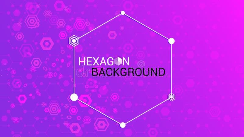 Vector. Violet Geometric Background. Scientific and Technological ...