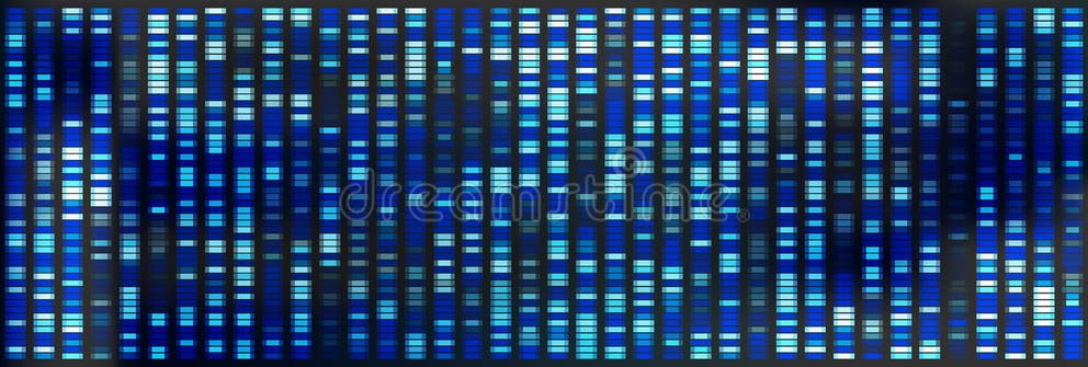 Genetic Chromosome Pattern with Dna Sequence Map on Background. X and Y ...