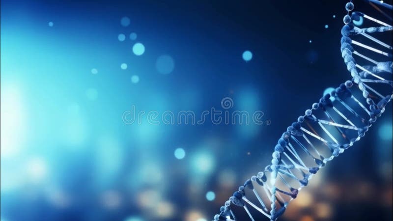 Genetic Code DNA Molecule Structure on Digital Background Stock Video ...