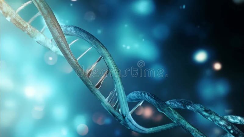 Genetic Code DNA Molecule Structure on Digital Background Stock Video ...