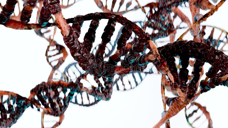 Genetic Dna Disorder and Damage, Mutation or Radiation Effect ...