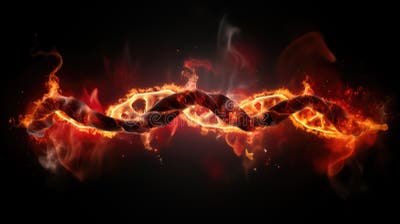 Genetic dna fire stock illustration. Illustration of intensity - 370466852