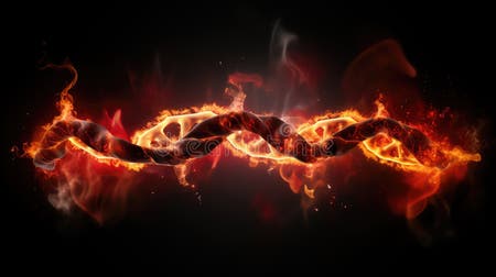 Genetic dna fire stock illustration. Illustration of intensity - 370466852