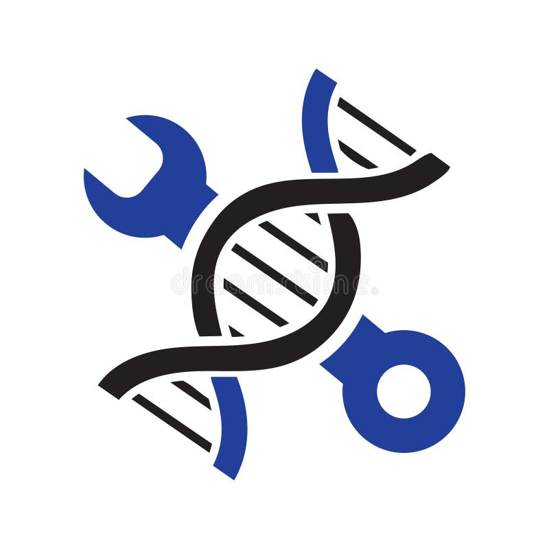 Genetic DNA Management Icon Stock Vector - Illustration of biology ...