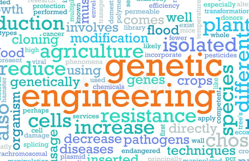 Genetic Engineering Horizontal Stock Vector - Illustration of ...