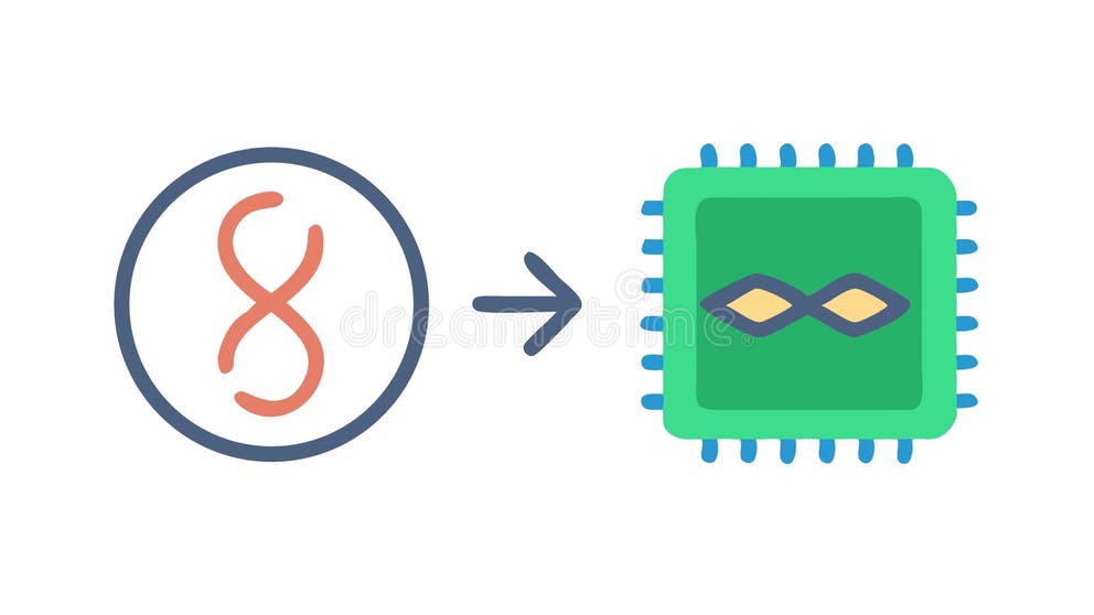 Genetic Engineering, DNA and Microchip Technology, Vector Design Generative AI Stock Vector ...