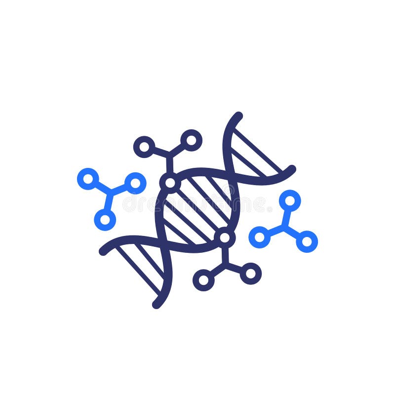 Genetic Engineering and Dna Modification Icon Stock Illustration ...