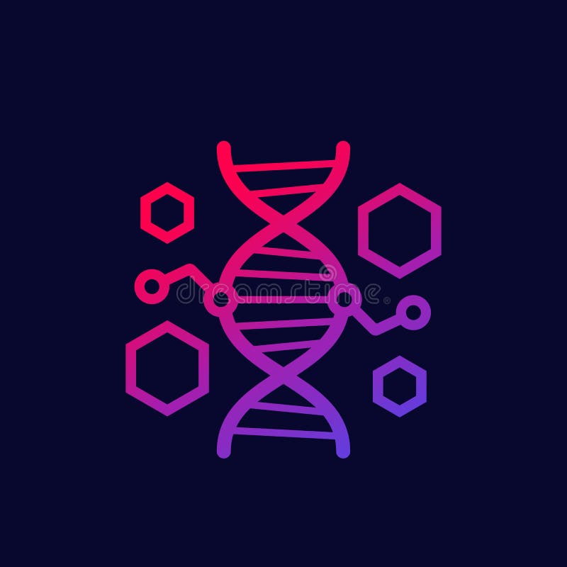 Genetic Engineering and Dna Modification Icon Stock Vector ...