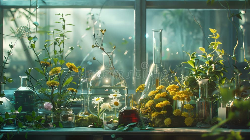 Genetic Engineering Lab, Creating Hybrid Creatures, Blending Flora and ...