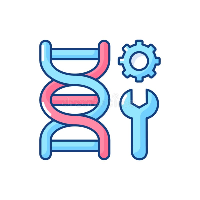 Genetic Engineering RGB Color Icon Stock Illustration - Illustration of ...